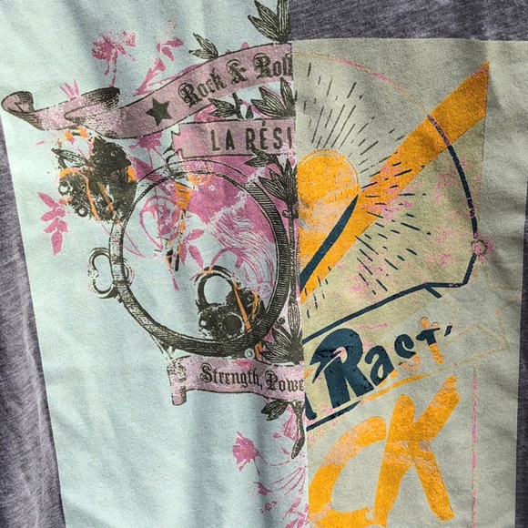 William Rast | Tops | William Rast Graphic Distressed Tshirt Nwt | Poshmark